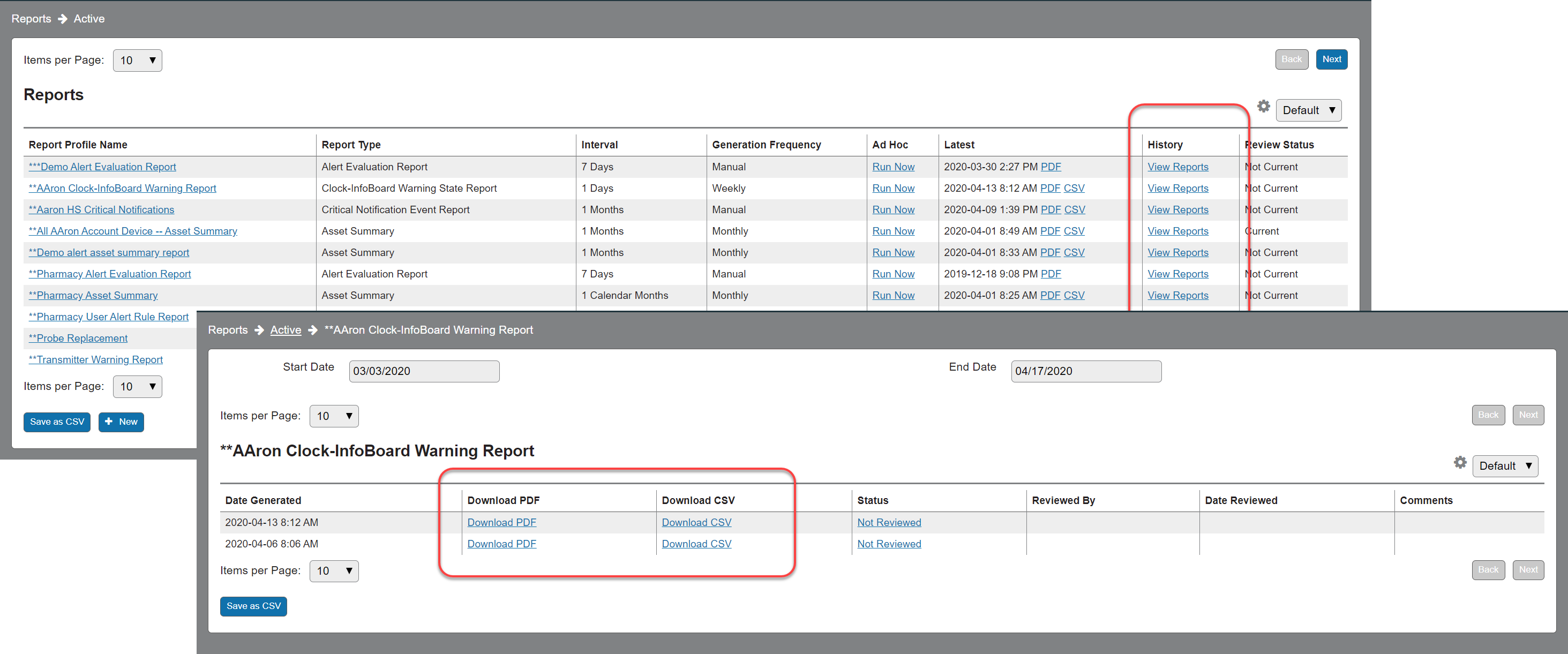 View And Generate Reports Primex Support